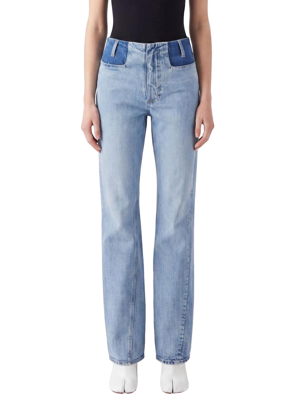 MAISON MARGIELA Patchwork Mid-Rise Skinny Jeans